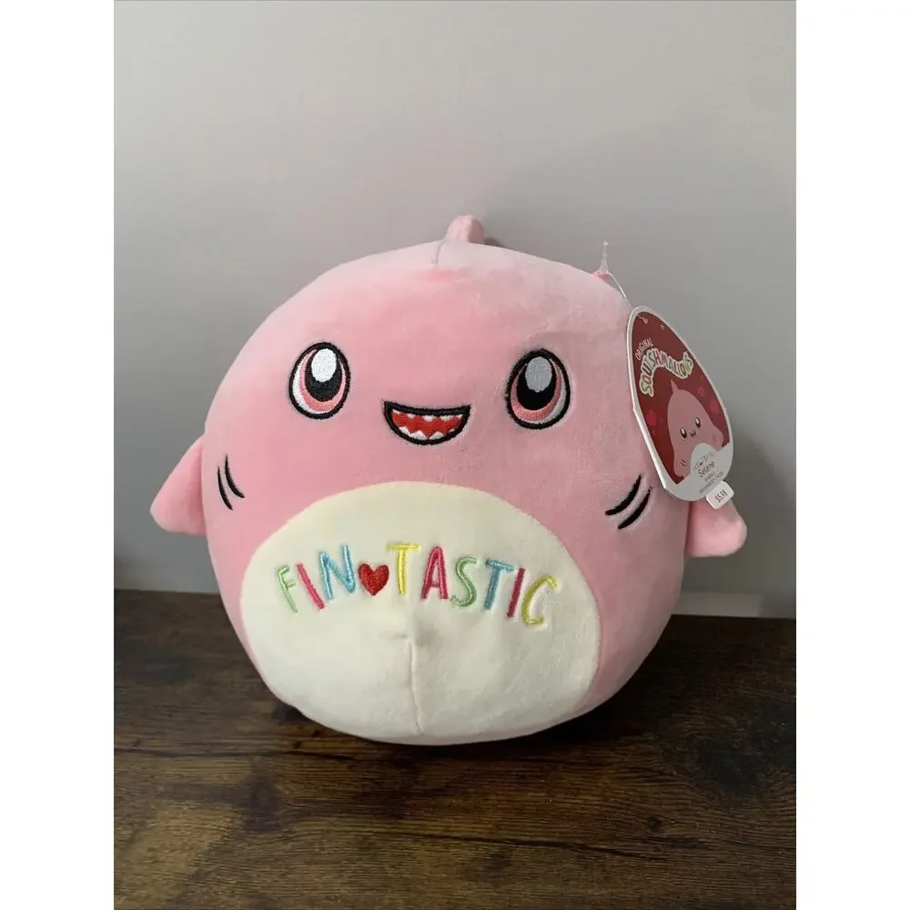 Kellytoy | Toys | Squishmallow 8 Selene Shark Fintastic Soft Pink ...